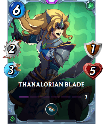 SplinterGuide - Thanalorian Blade | Splinterlands Card Analysis